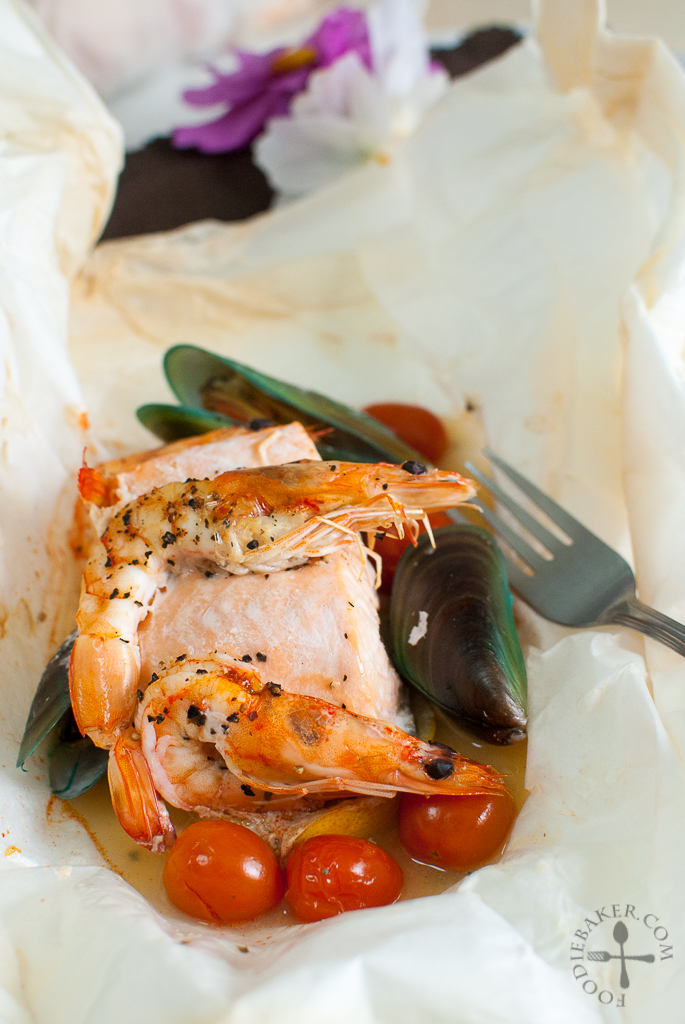 Seafood en Papillote