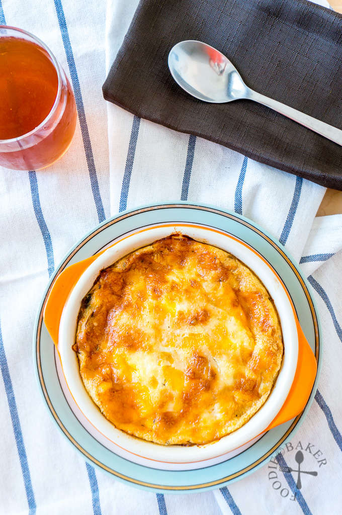 Easy Crustless Quiche for One