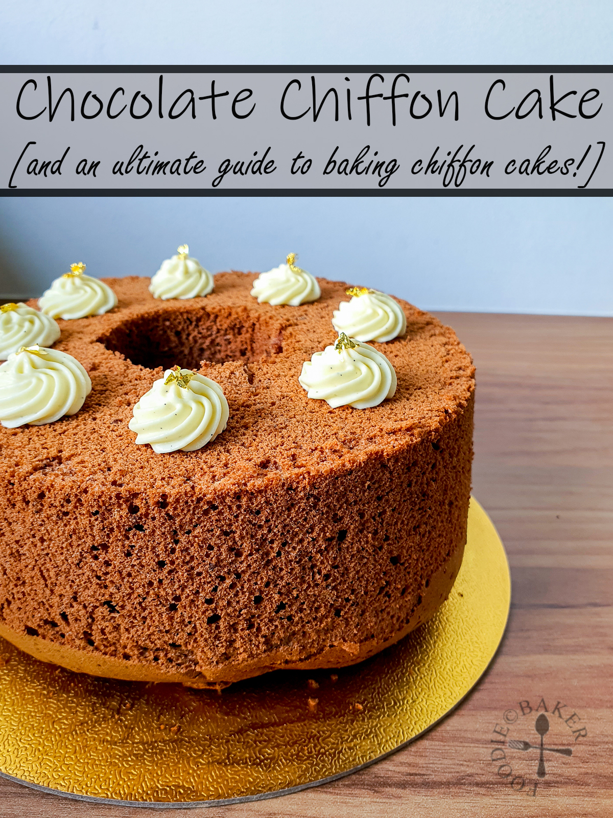 Chocolate Chiffon Cake + My Guide to Baking Chiffon Cakes