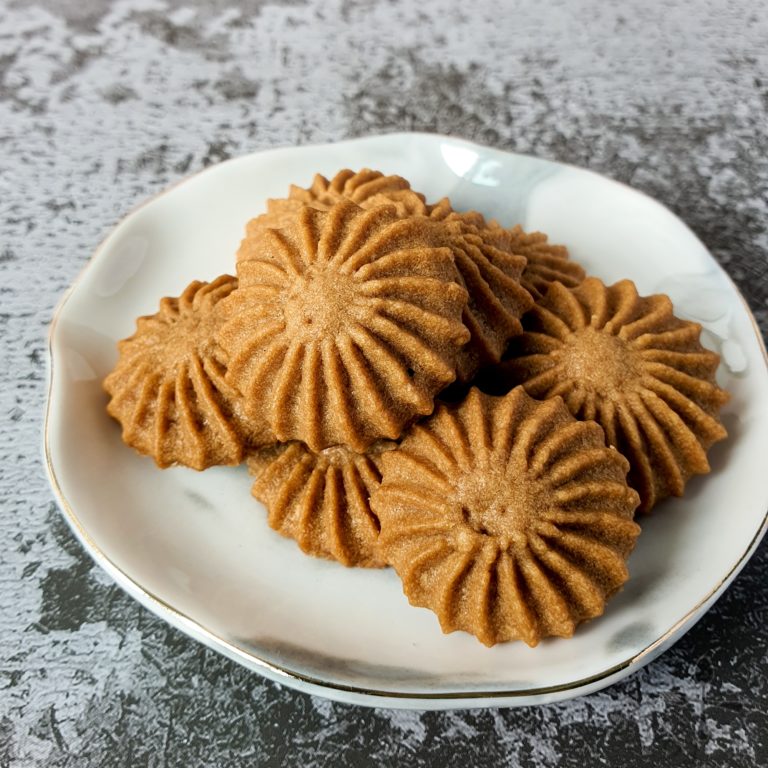 Coffee Butter Cookies [Chinese New Year, Eggless, No-Mixer]